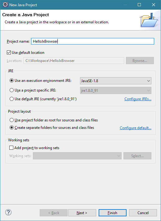 JxBrowser in Eclipse : JxBrowser